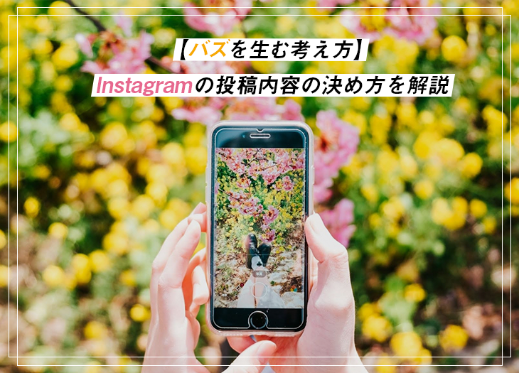 Instagramの投稿内容の決め方を解説【バズを生む投稿内容の考え方】 カリスマめぐり